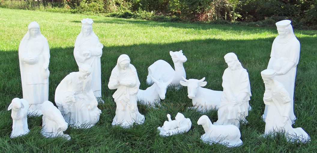 36" Full Color Outdoor Nativity Scene 15 Pieces - Yonder Star Christmas ...