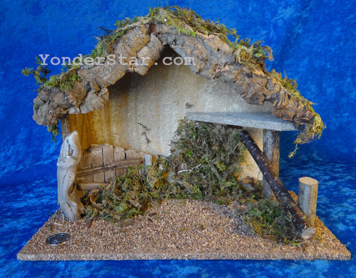 Wooden Outdoor Nativity Scene Crèche / Manger | Yonder Star Christmas ...