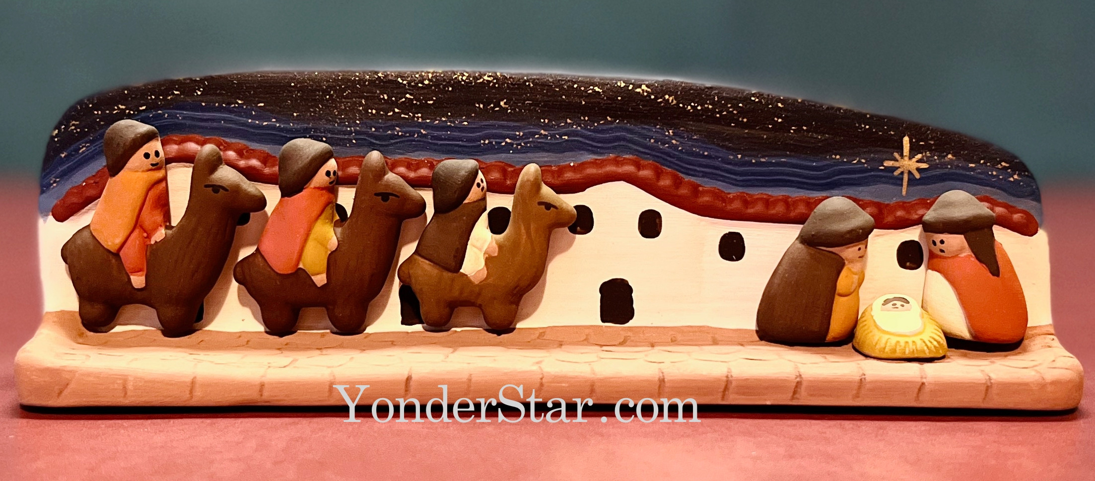 Small Alabaster Stone Nativity Scene - Peru - Yonder Star Christmas ...