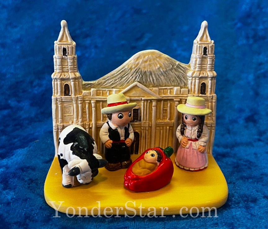 Arequipa Nativity Scene - Fair Trade from Peru - Yonder Star Christmas ...