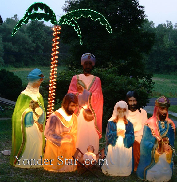 Life Size Outdoor Nativity Scene - Out of Stock - Yonder Star Christmas ...