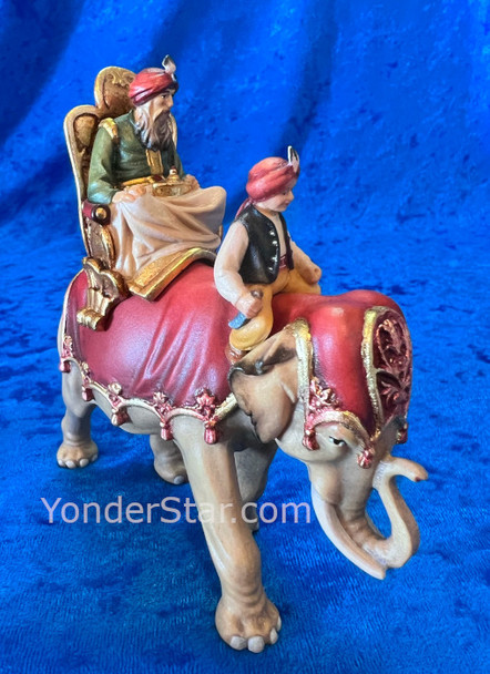 Wiseman Balthasar and Driver on Elephant LEPI Reindl Nativity - Yonder ...