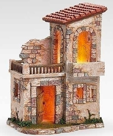 15" Lighted Bethlehem Inn for 5" Fontanini Nativity 55625 - Yonder Star ...