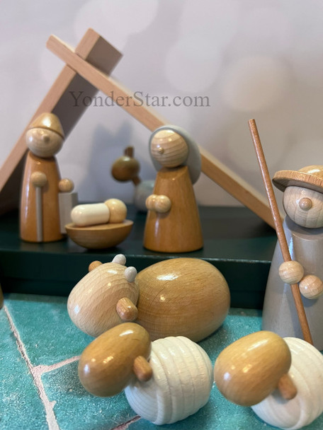 Wooden Play Nativity Set Made in Germany - Yonder Star Christmas Shop LLC
