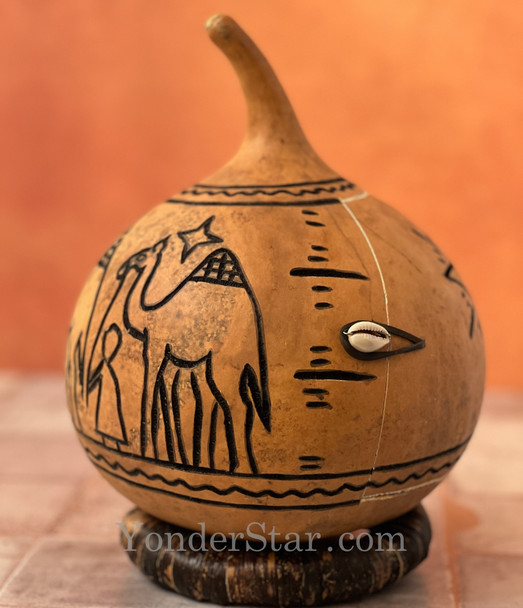 African Gourd Nativity Scene - Fair Trade Kenya - Yonder Star Christmas ...