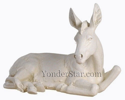 Large Outdoor Nativity Donkey | Nativity Statuary at YonderStar