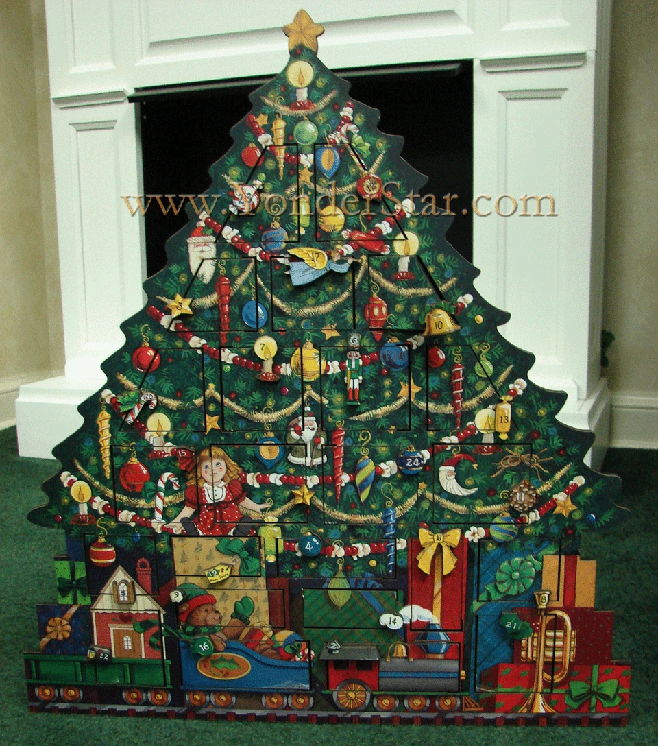 Wooden House Advent Calendar - The Christmas Calendar