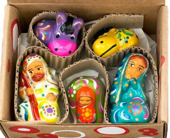 Bright Quechua Colors Nativity Set Fair Trade Peru - Yonder Star ...