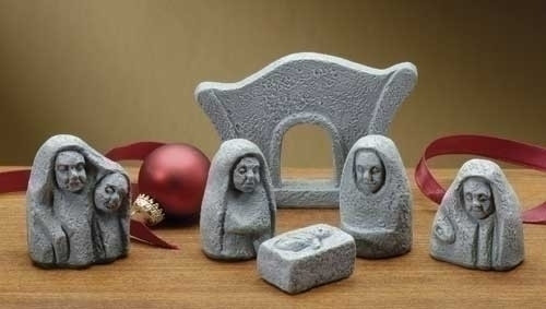 Celtic Nativity Scene Stone Finish - Yonder Star Christmas Shop LLC