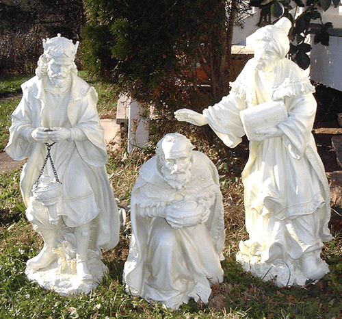 27" Three Kings set for Ivory Outdoor Nativity - Yonder Star Christmas ...