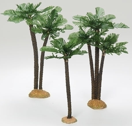 Palm Trees - 7.5" Fontanini Nativity set of 3 Landscaping 56830 ...