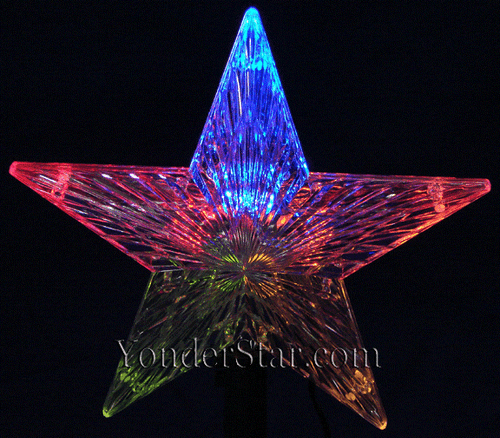 8.5" Star Tree Topper LED Lights - Yonder Star Christmas Shop LLC