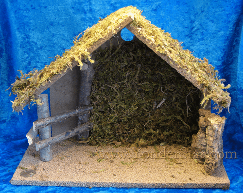 10" Fontanini Wooden Stable for 5" Nativity Figures 50564 - Yonder Star ...