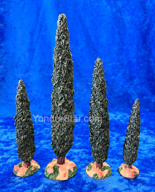 10" Cypress Tree - 5" Fontanini Nativity Landscaping 54601 - Yonder ...