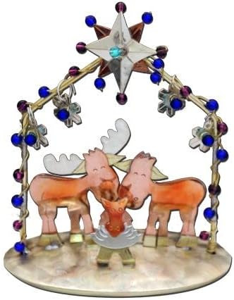 Merry Moose Nativity Scene Made in Thailand - Yonder Star Christmas ...
