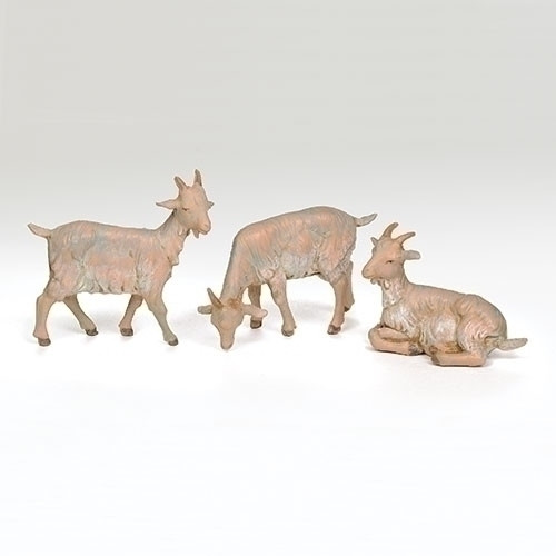 Goats set of Three - 7.5" Fontanini Nativity Animals 52797 - Yonder ...