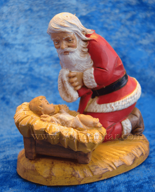 Kneeling Santa Nativity Scene by Fontanini 65015 - Yonder Star ...