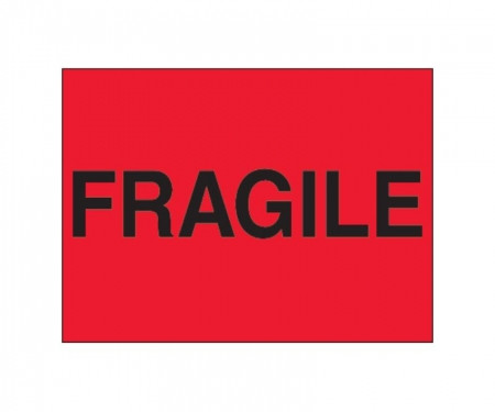 'Fragile' Label 500/roll- 2x3