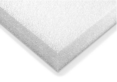 PE White Foam Plank - 2in x 24in x 108in - 1.7lb Density