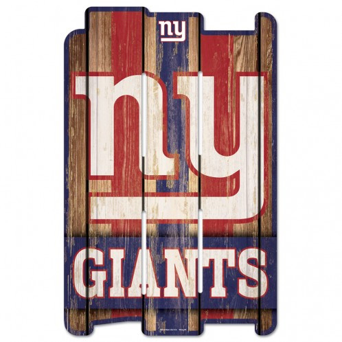 New York Giants Sign 11x17 Wood Fence Style - Sports Fan Shop