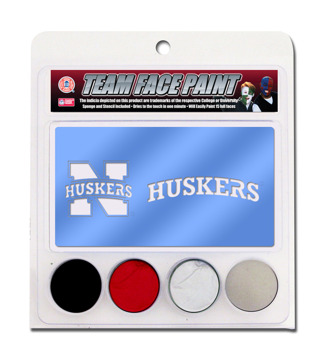 Nebraska Cornhuskers Face Paint Script Logo CO - Sports Fan Shop