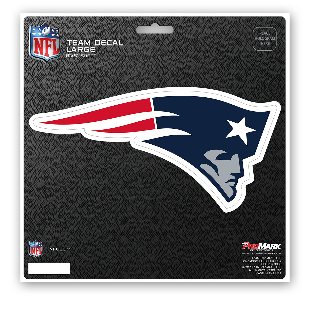New England Patriots Decal 8x8 Die Cut - Sports Fan Shop