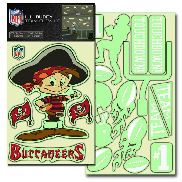 Tampa Bay Buccaneers Decal Lil Buddy Glow in the Dark Kit - Sports Fan Shop