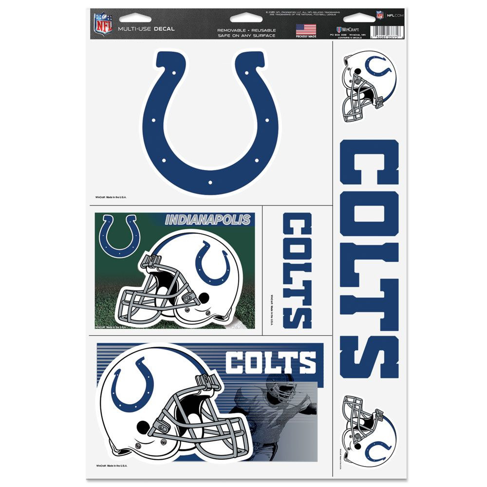 Indianapolis Colts Decal 11x17 Multi Use 5 Piece - Sports Fan Shop