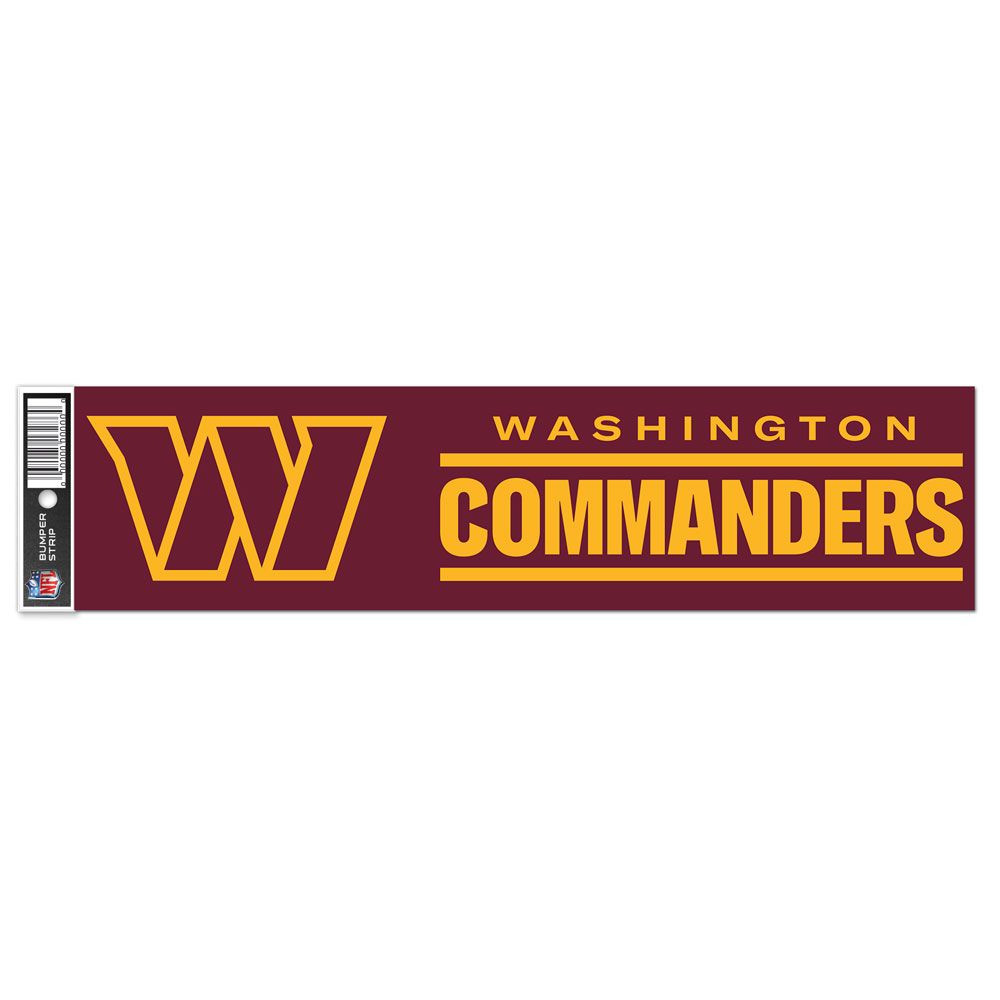 Washington Commanders Decal 3x12 Bumper Strip Style - Sports Fan Shop