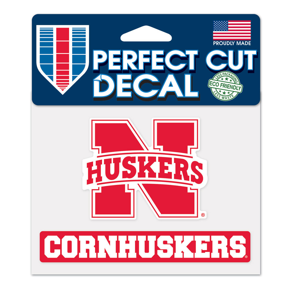 Nebraska Cornhuskers Decal 4.5x5.75 Perfect Cut Color - Sports Fan Shop
