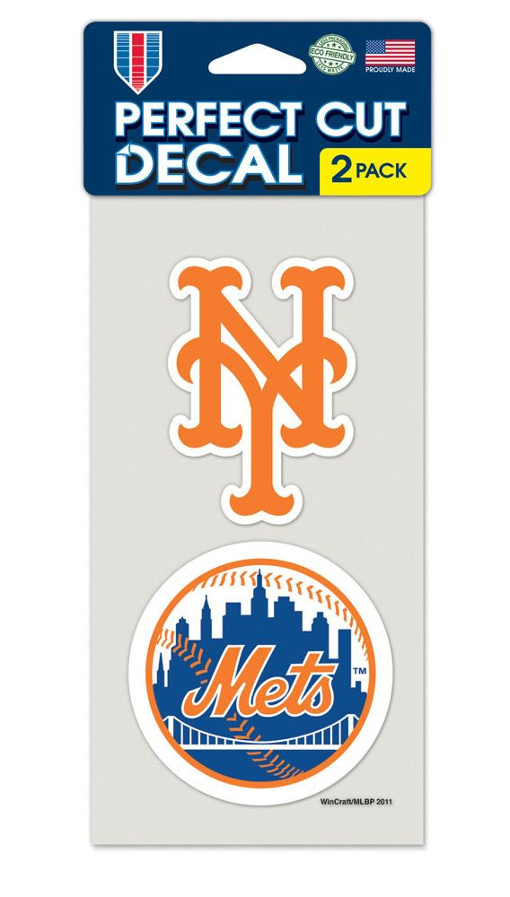New York Mets Set of 2 Die Cut Decals - Sports Fan Shop