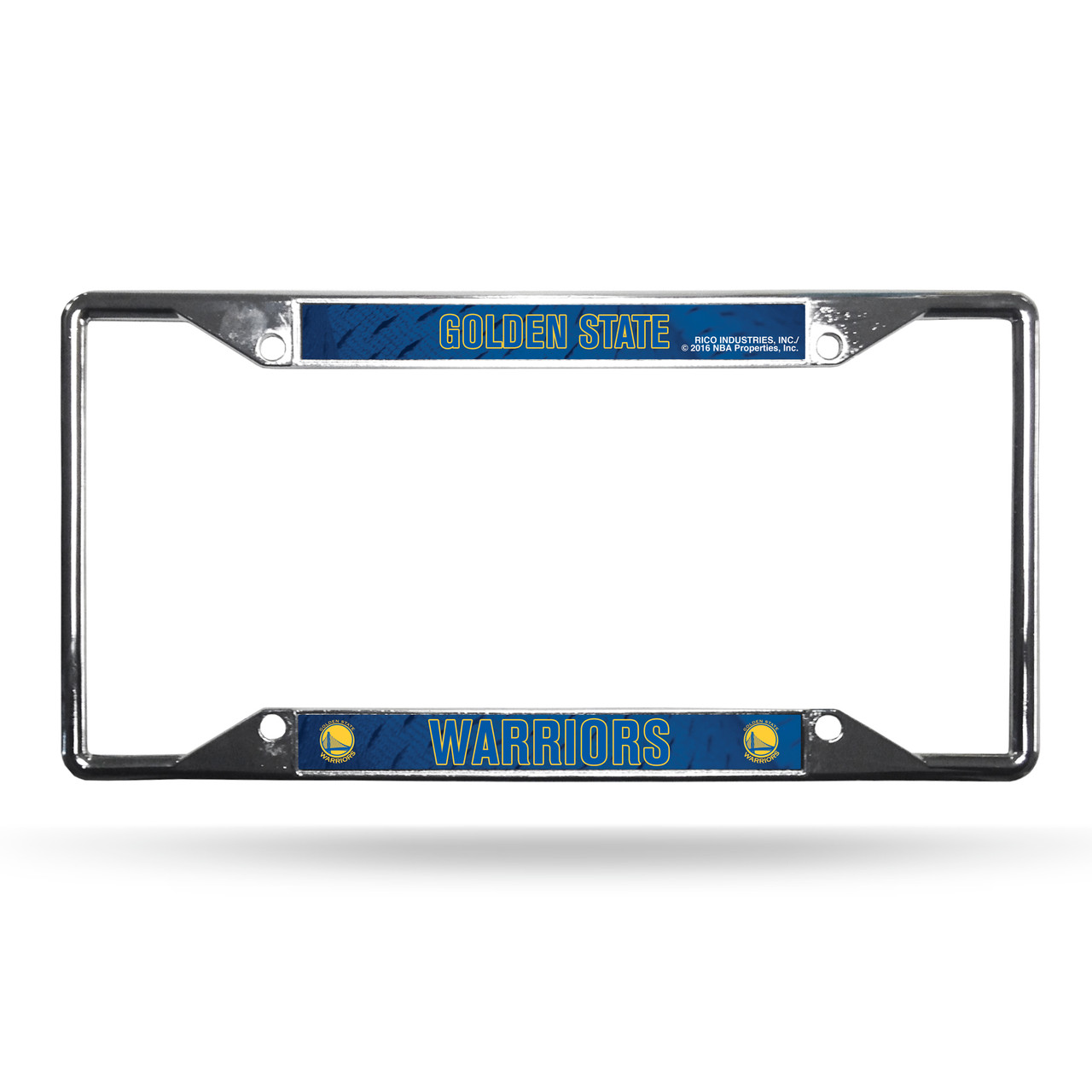 Golden State Warriors License Plate Frame Chrome EZ View - Sports Fan Shop