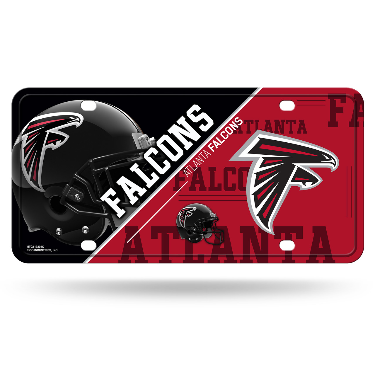 Atlanta Falcons License Plate Metal - Sports Fan Shop