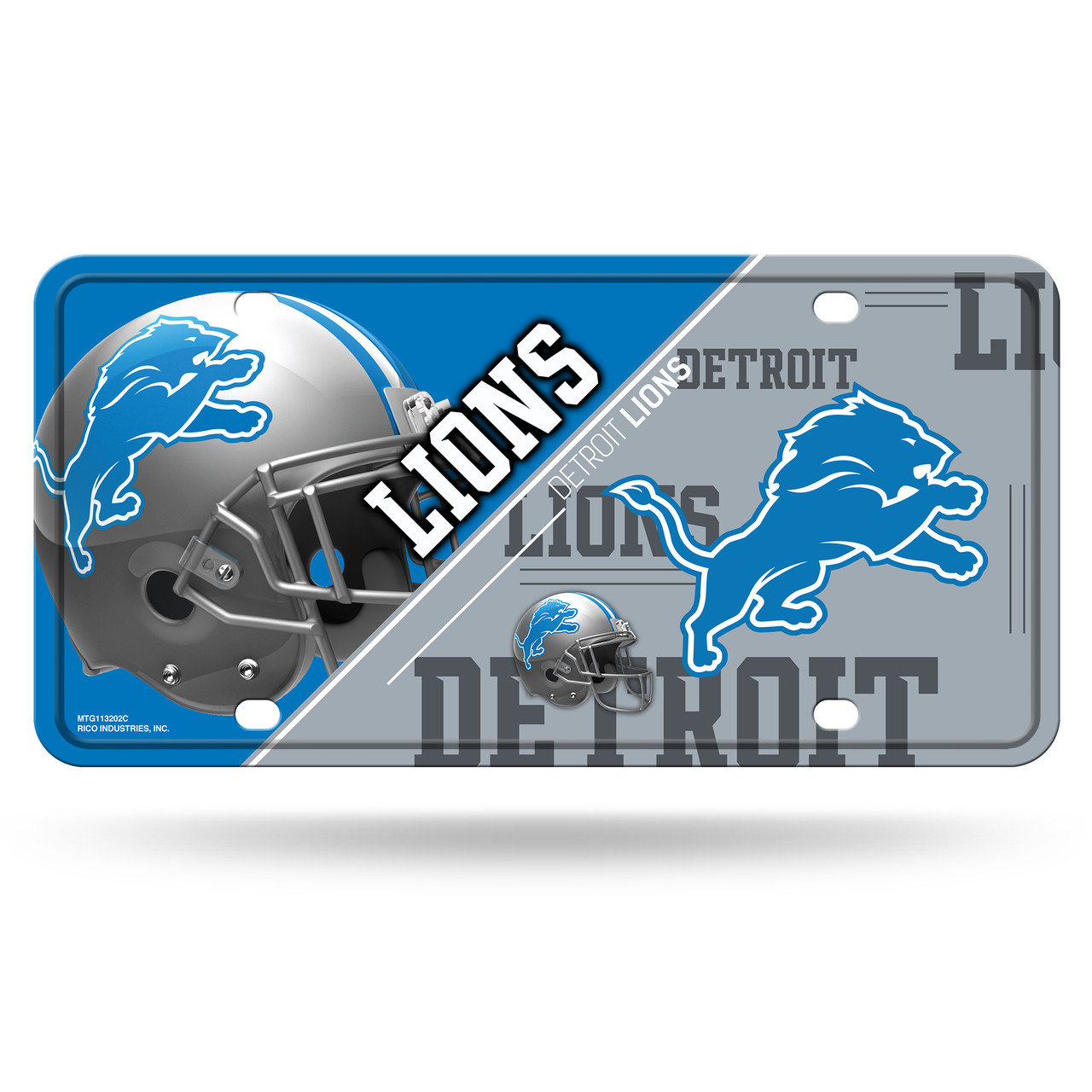 Detroit Lions License Plate Metal - Sports Fan Shop