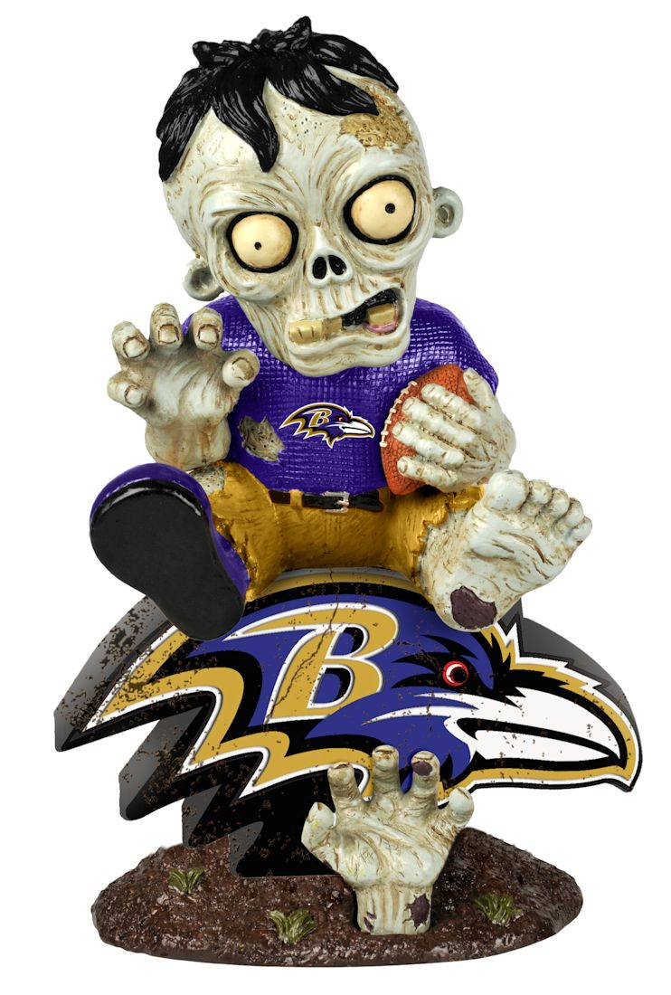 Baltimore Ravens Zombie On Logo Figurine CO - Sports Fan Shop