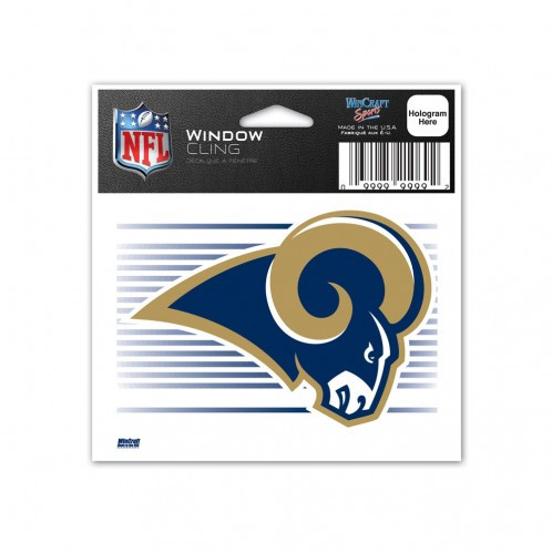 Los Angeles Rams Decal 3x3 Static Cling Style - Sports Fan Shop