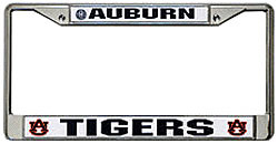 Auburn Tigers License Plate Frame Chrome - Sports Fan Shop