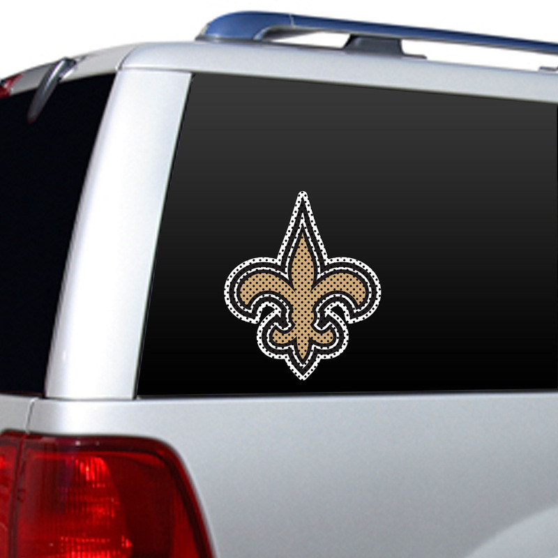 New Orleans Saints Window Film 12 Inch Die Cut - Sports Fan Shop