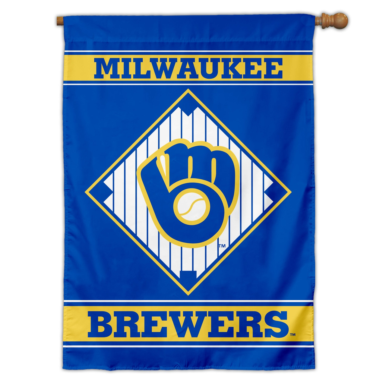 Milwaukee Brewers Flag 28x40 House 1-Sided CO - Sports Fan Shop