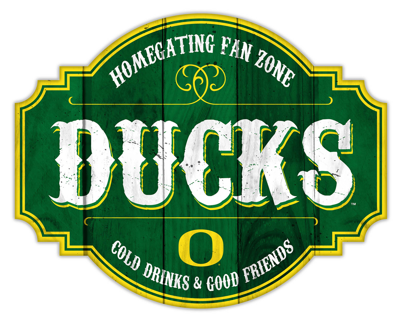 Oregon Ducks Sign Wood 12 Inch Homegating Tavern - Sports Fan Shop