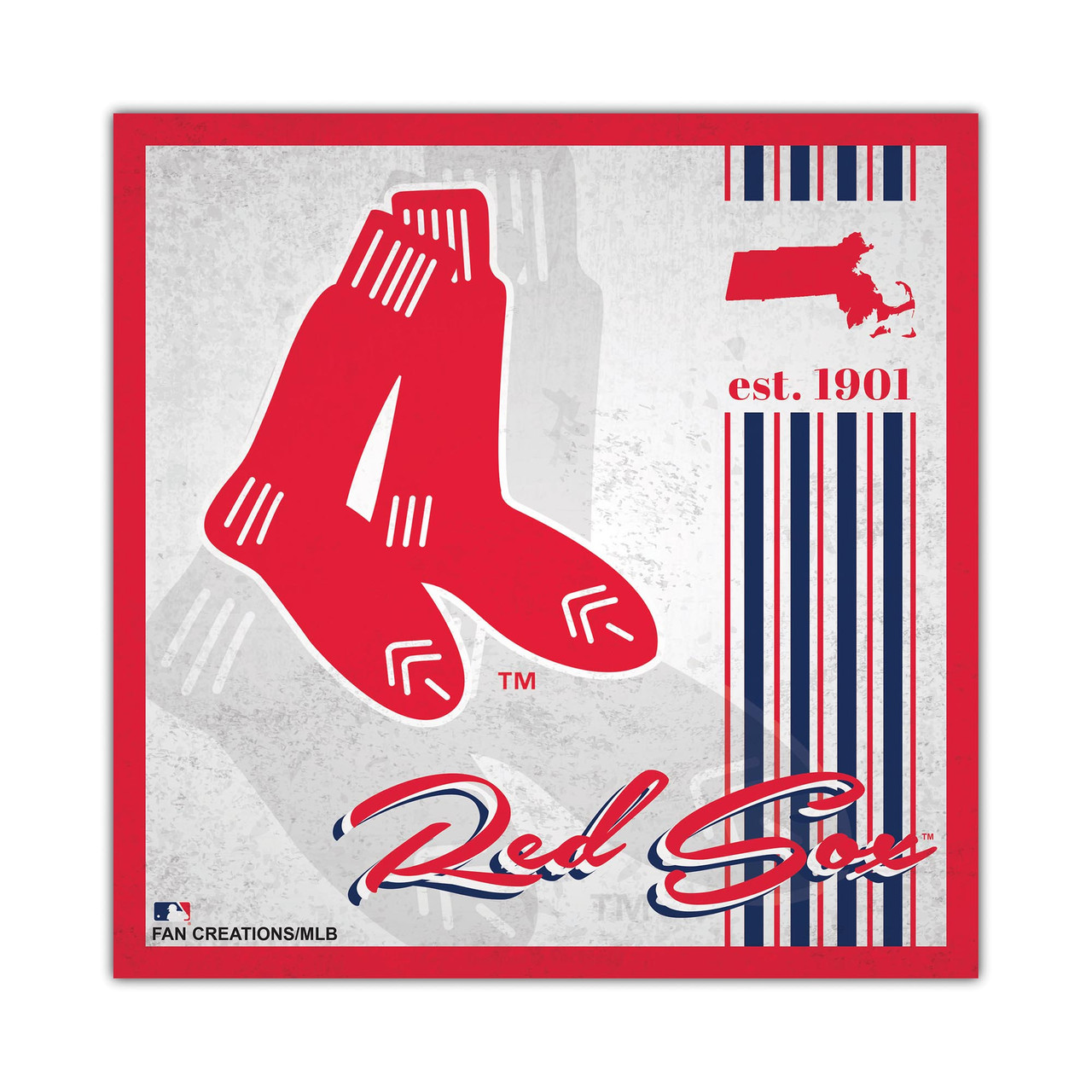 Boston Red Sox Sign Wood 10x10 Album Design - Sports Fan Shop