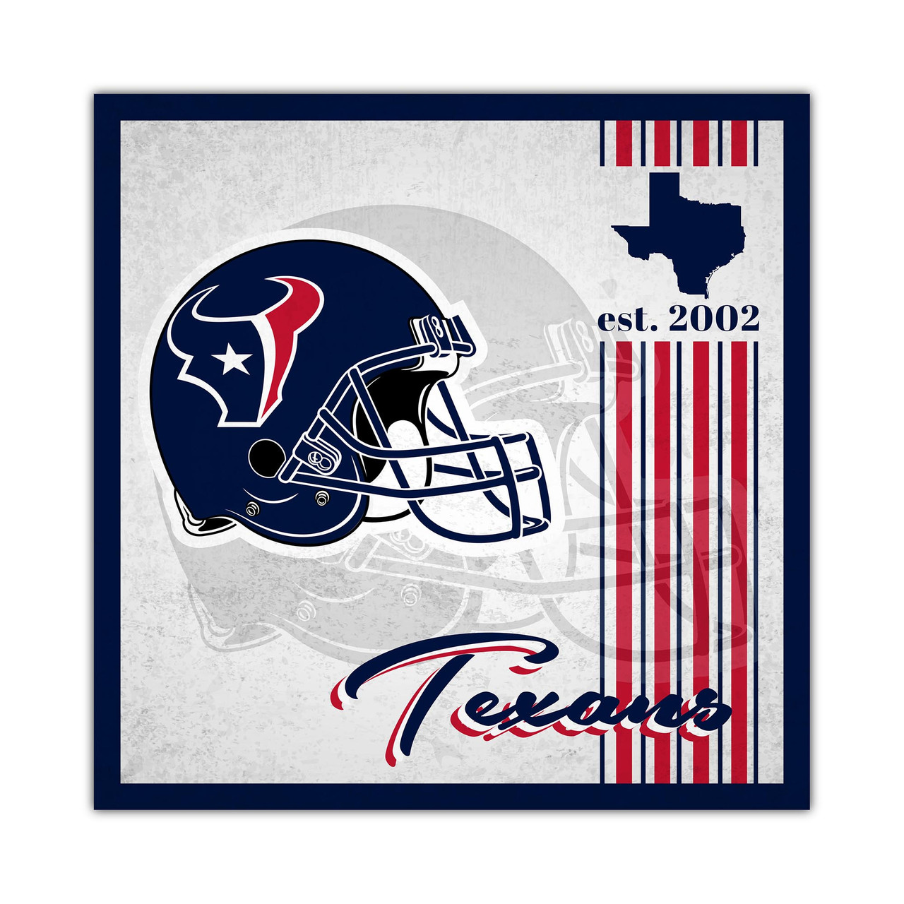 Houston Texans Sign Wood 10x10 Album Design - Sports Fan Shop
