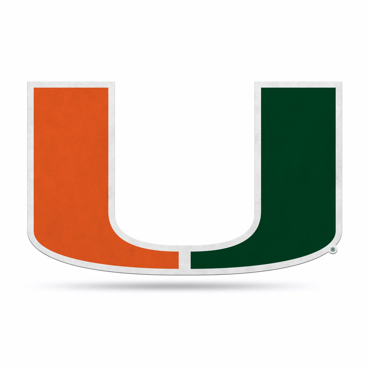 Miami Hurricanes Pennant Shape Cut Logo Design - Sports Fan Shop