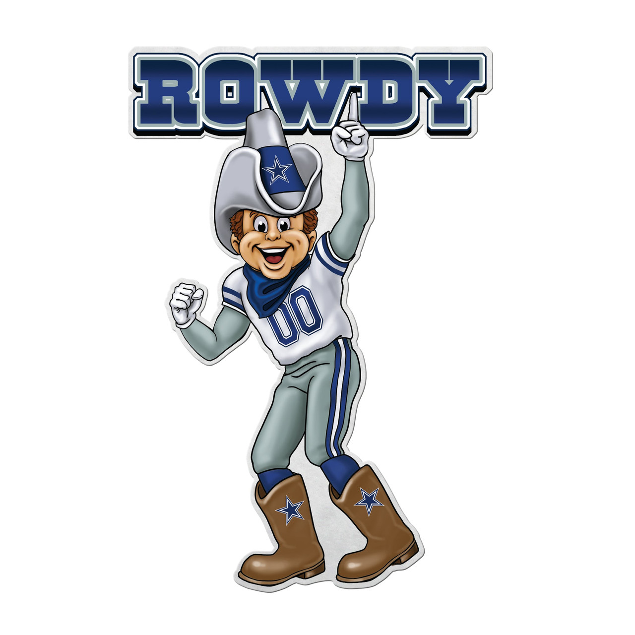 Dallas Cowboys Pennant Shape Cut Mascot Design - Sports Fan Shop
