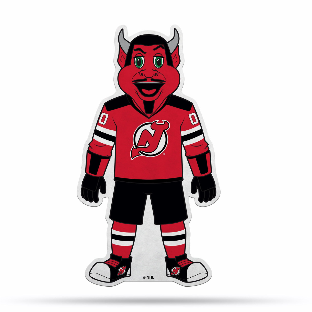 New Jersey Devils Pennant Shape Cut Mascot Design - Sports Fan Shop
