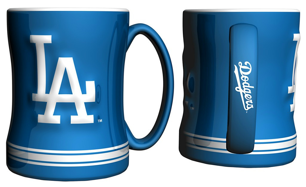 Los Angeles Dodgers Coffee Mug 14oz Sculpted Relief Team Color - Sports ...