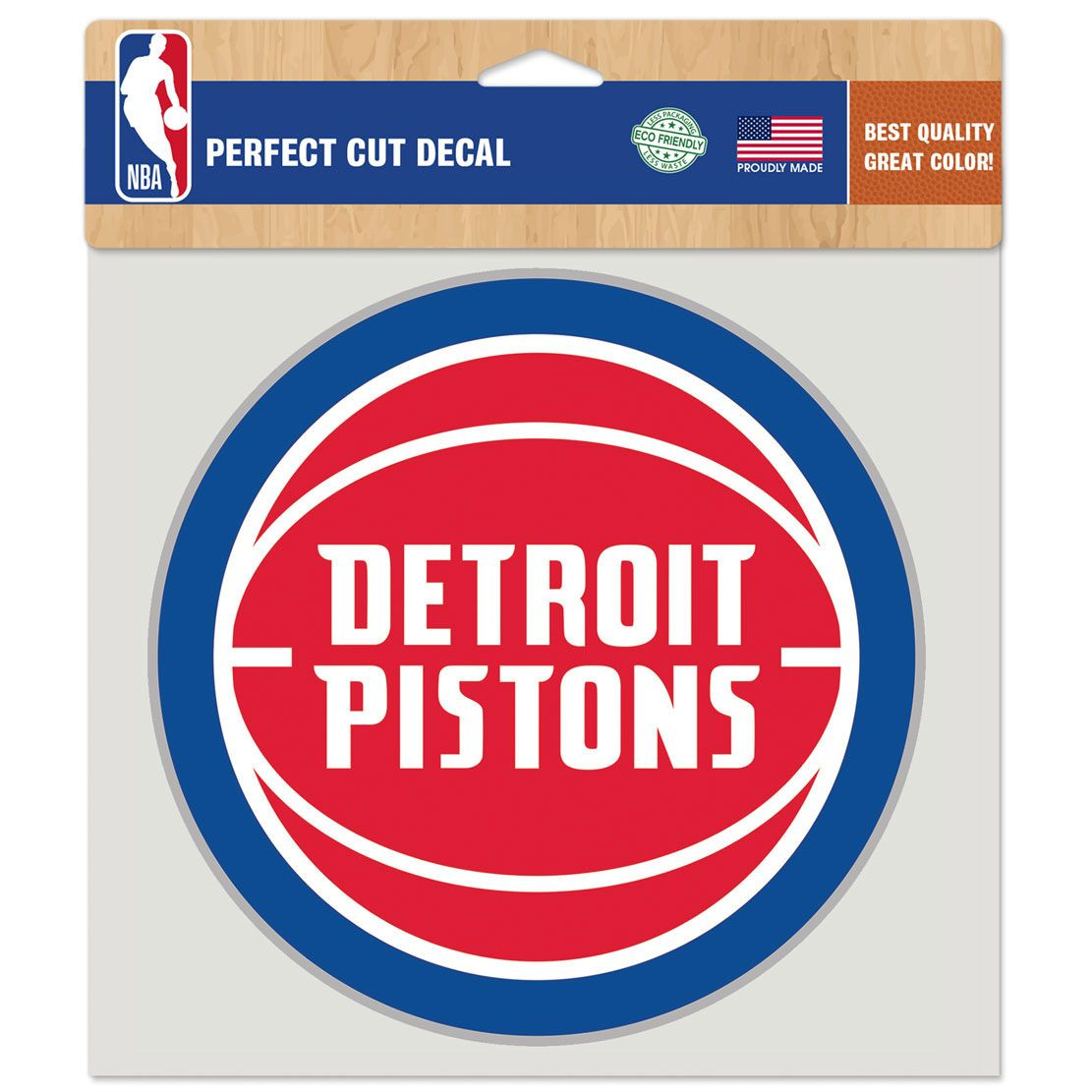 Detroit Pistons Decal 8x8 Perfect Cut Color - Sports Fan Shop