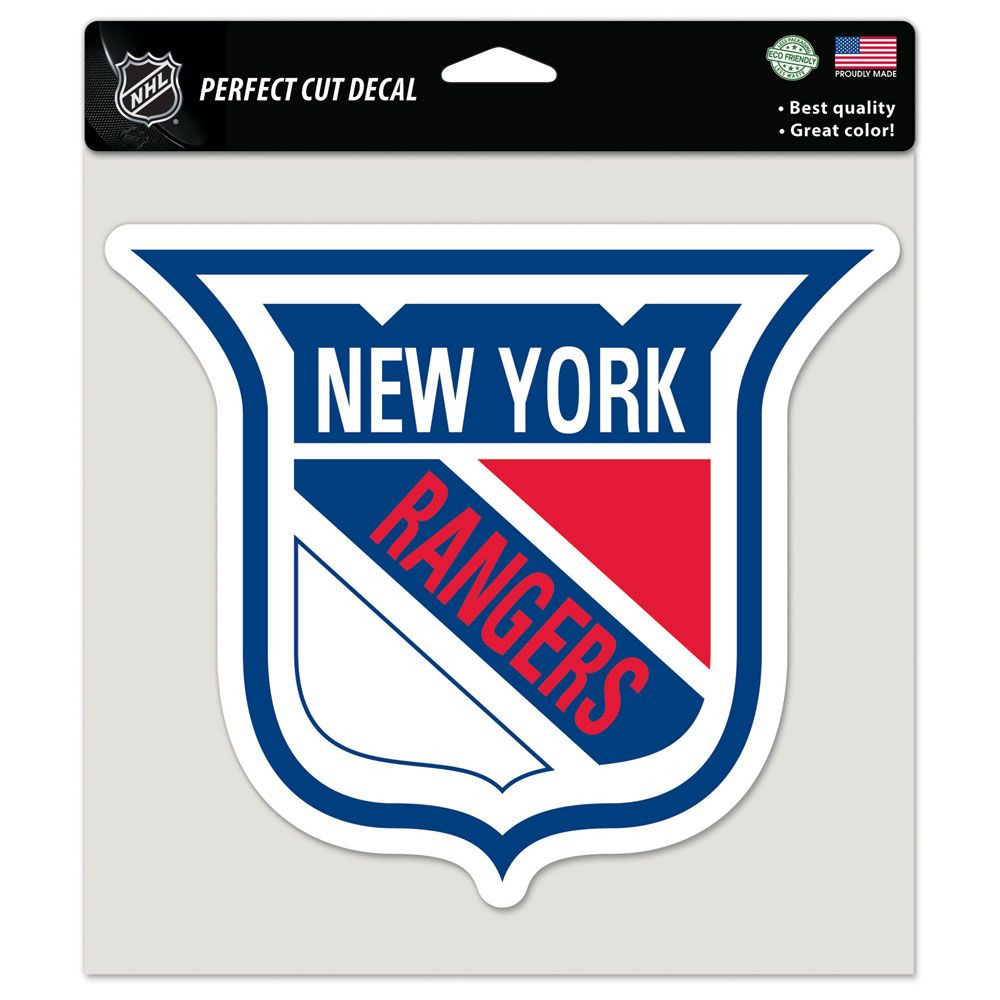New York Rangers Decal 8x8 Perfect Cut Color Vintage Design - Sports ...