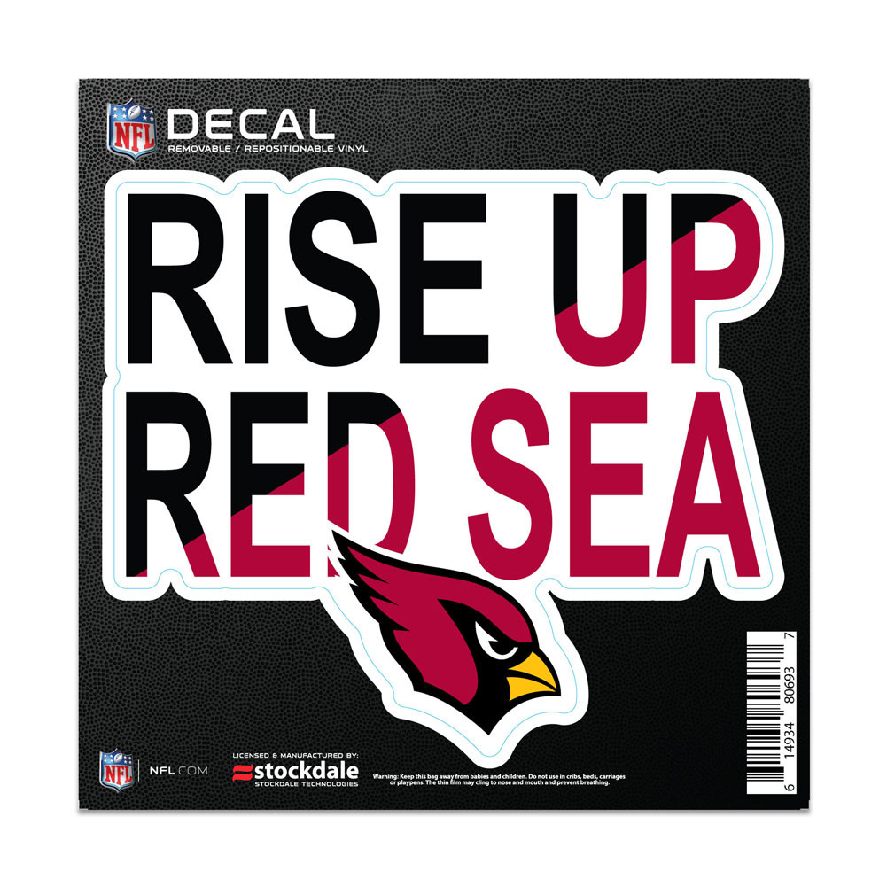 Arizona Cardinals Decal 6x6 All Surface Slogan - Sports Fan Shop