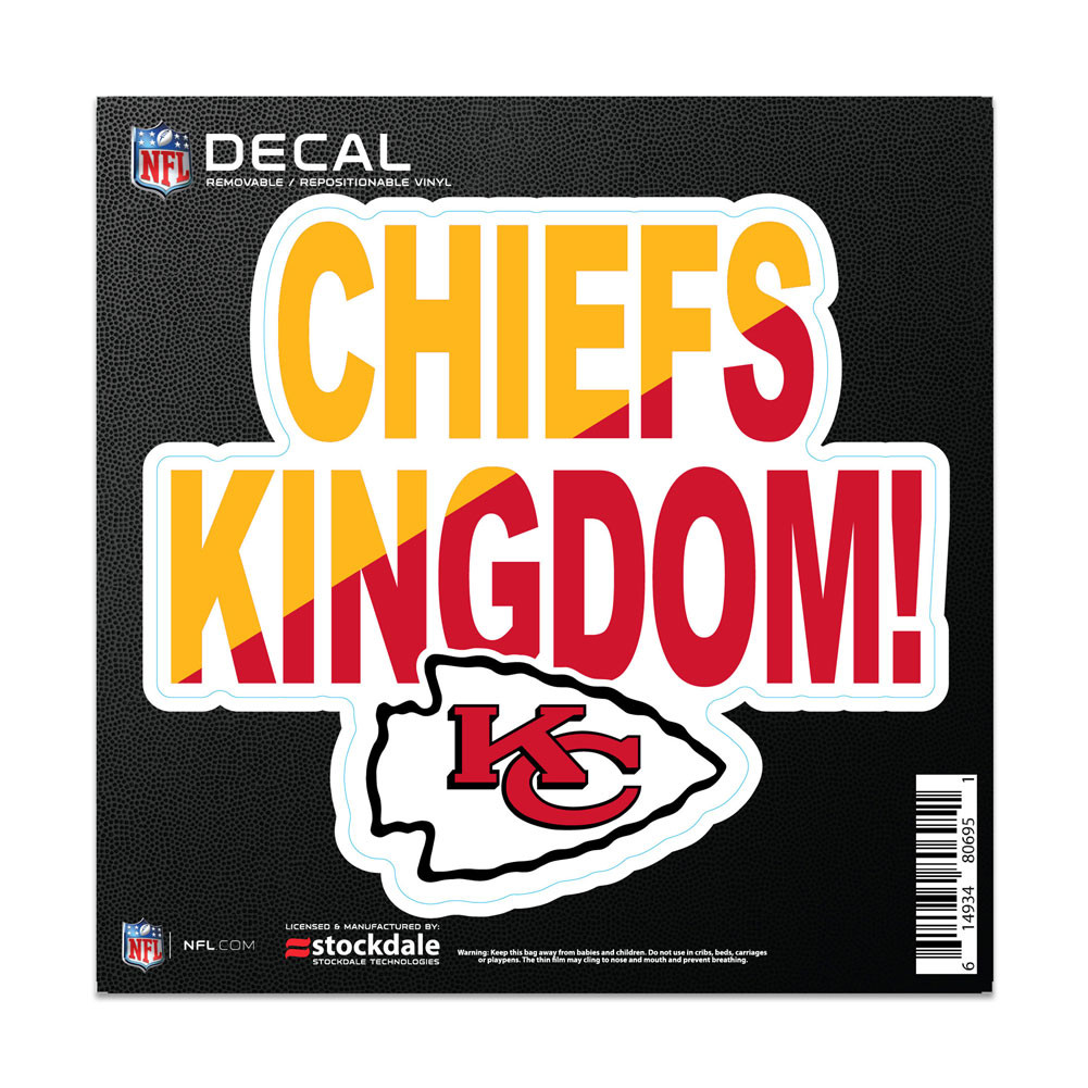 Kansas City Chiefs Decal 6x6 All Surface Slogan - Sports Fan Shop